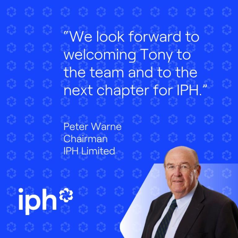 IPH appoints Tony O’Malley as new Managing Director and CEO - IPH